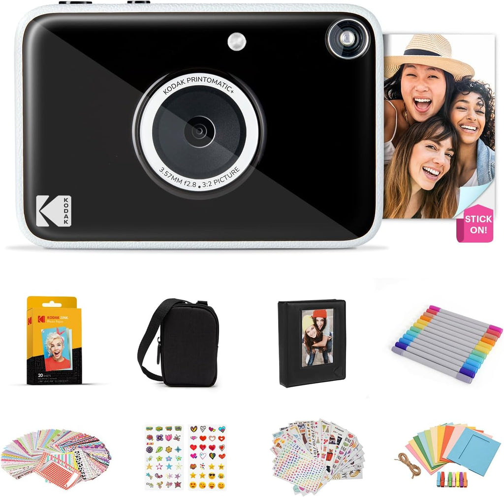 Kodak Printomatic Full Color Instant Print Digital Camera Gift Bundle