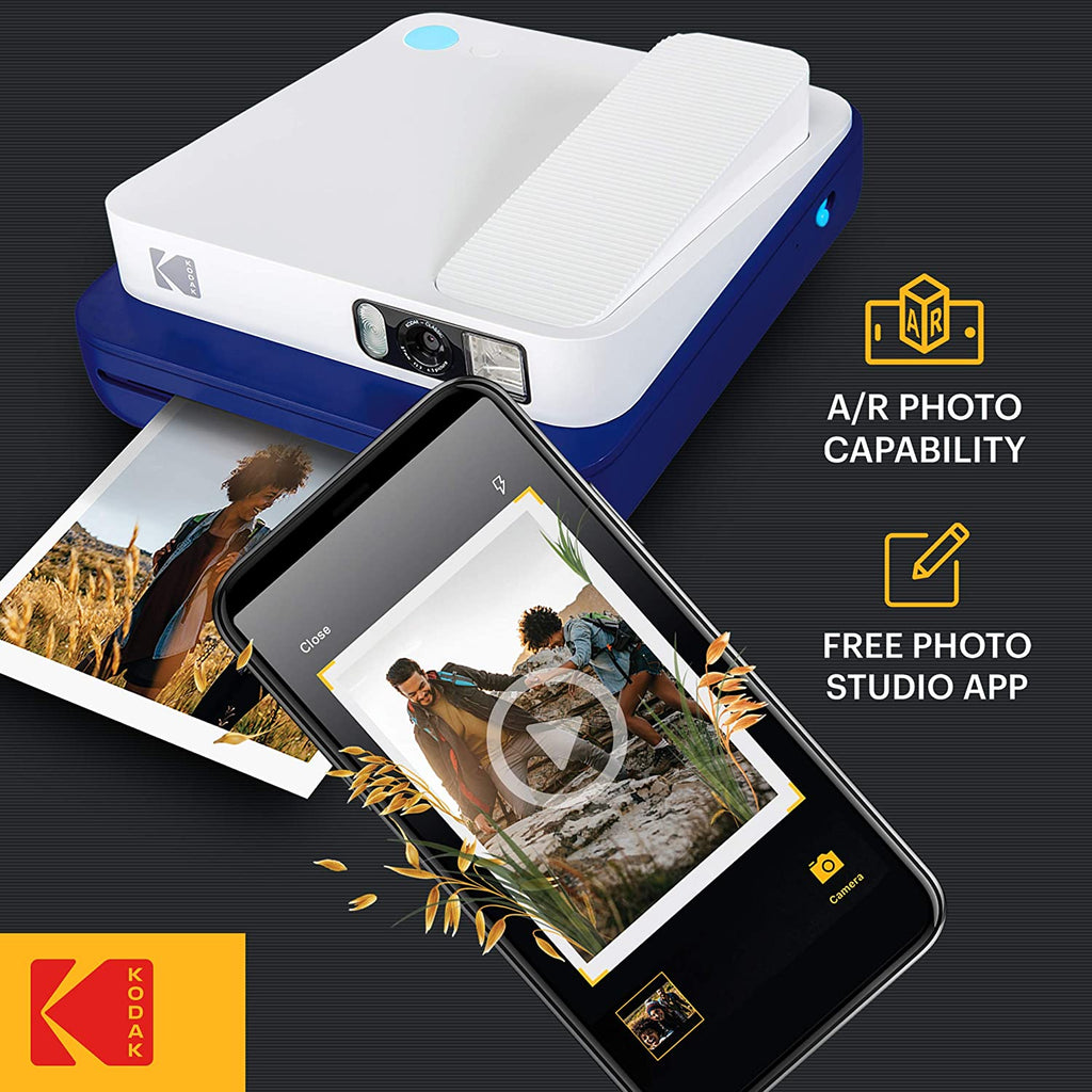 KODAK Classic Digital Instant Camera (Blue) Starter Bundle – Kodak ...